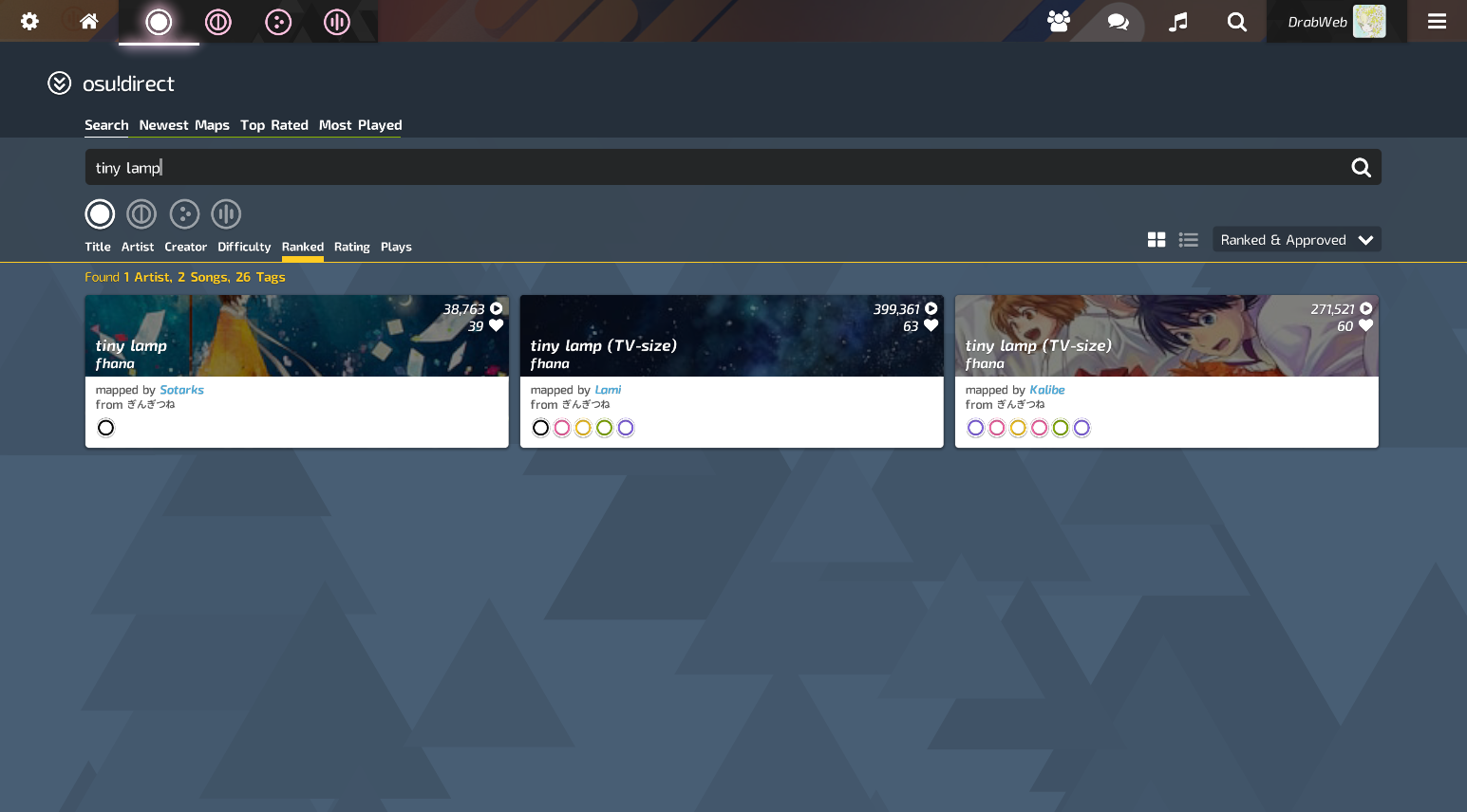 osu!direct search by DrabWeb · Pull Request #1008 · ppy/osu · GitHub