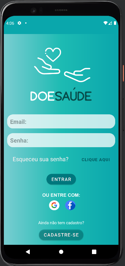 GitHub - BrCarlini/Projeto-DoeSaudeApp: Aplicativo desenvolvido para o Projeto Integrador do ...