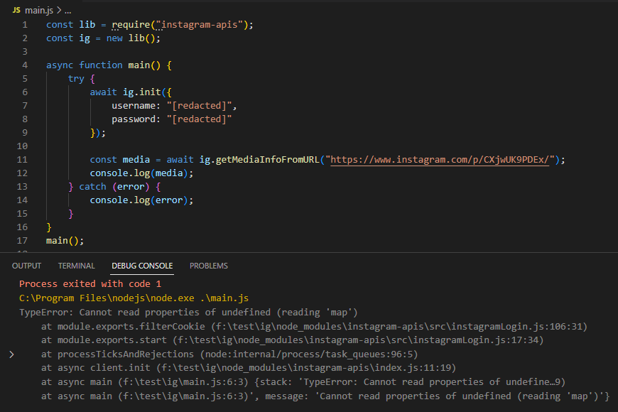 filterCookie error · Issue #2 · OnFireMohamed/instagram-apis · GitHub