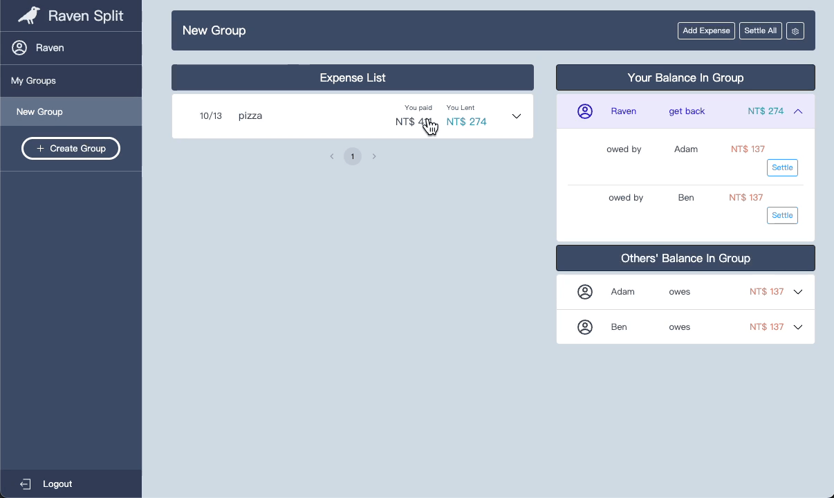 GitHub - Eulisha/Raven-Split: An application for wisely managing for ...