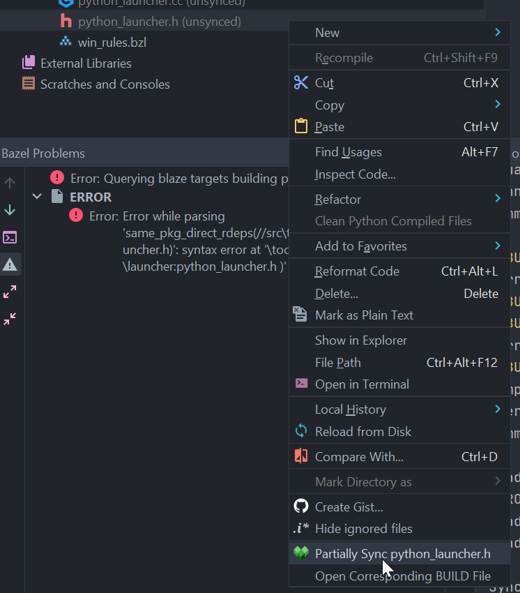Error: Deriving targets from project directories failed on Clion 2019.3.6 using Version 2020.07 ...