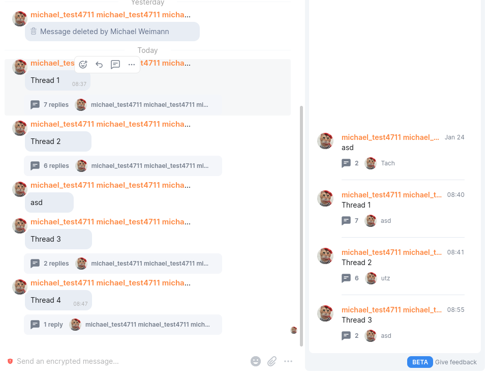 Thread not in thread panel list · Issue #24334 · element-hq/element-web · GitHub