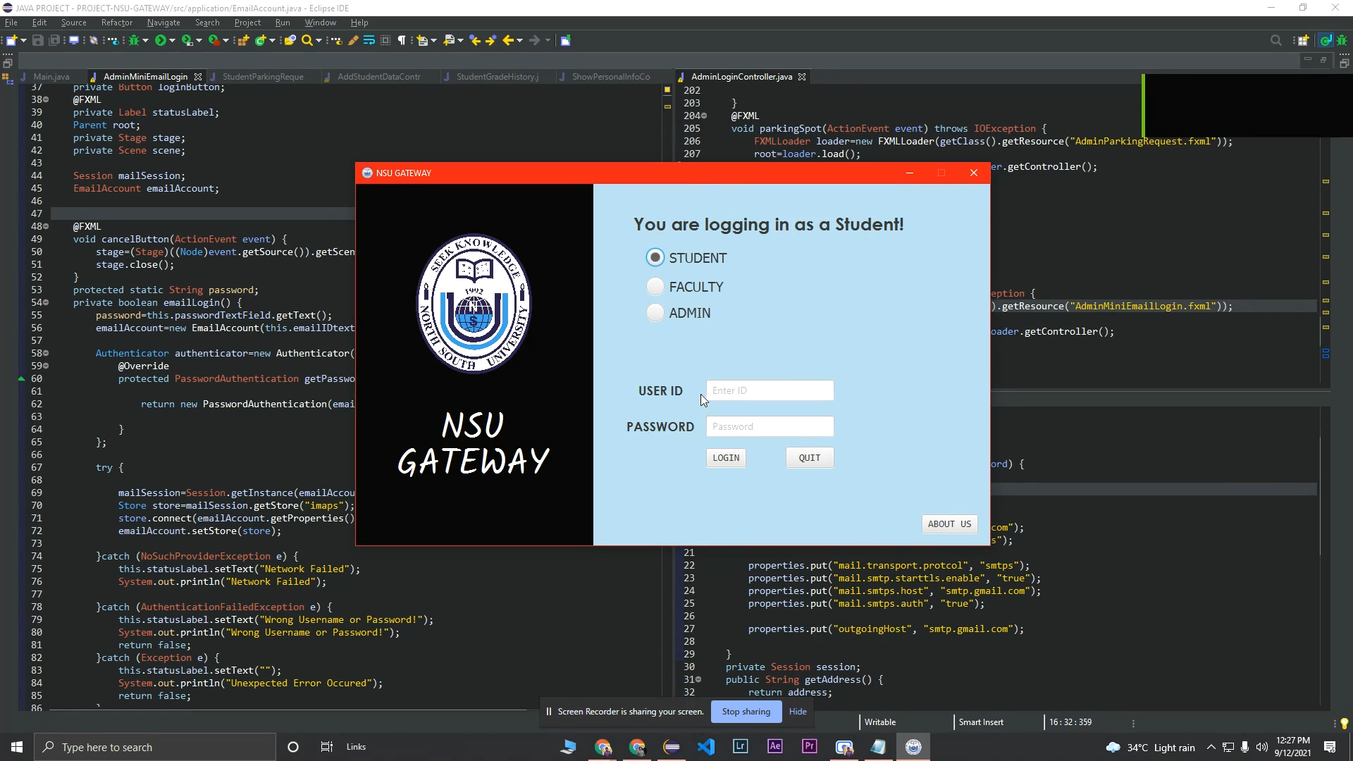 GitHub - FarhanTahmid/PROJECT-NSU-GATEWAY: 1st year 3rd semester CSE ...