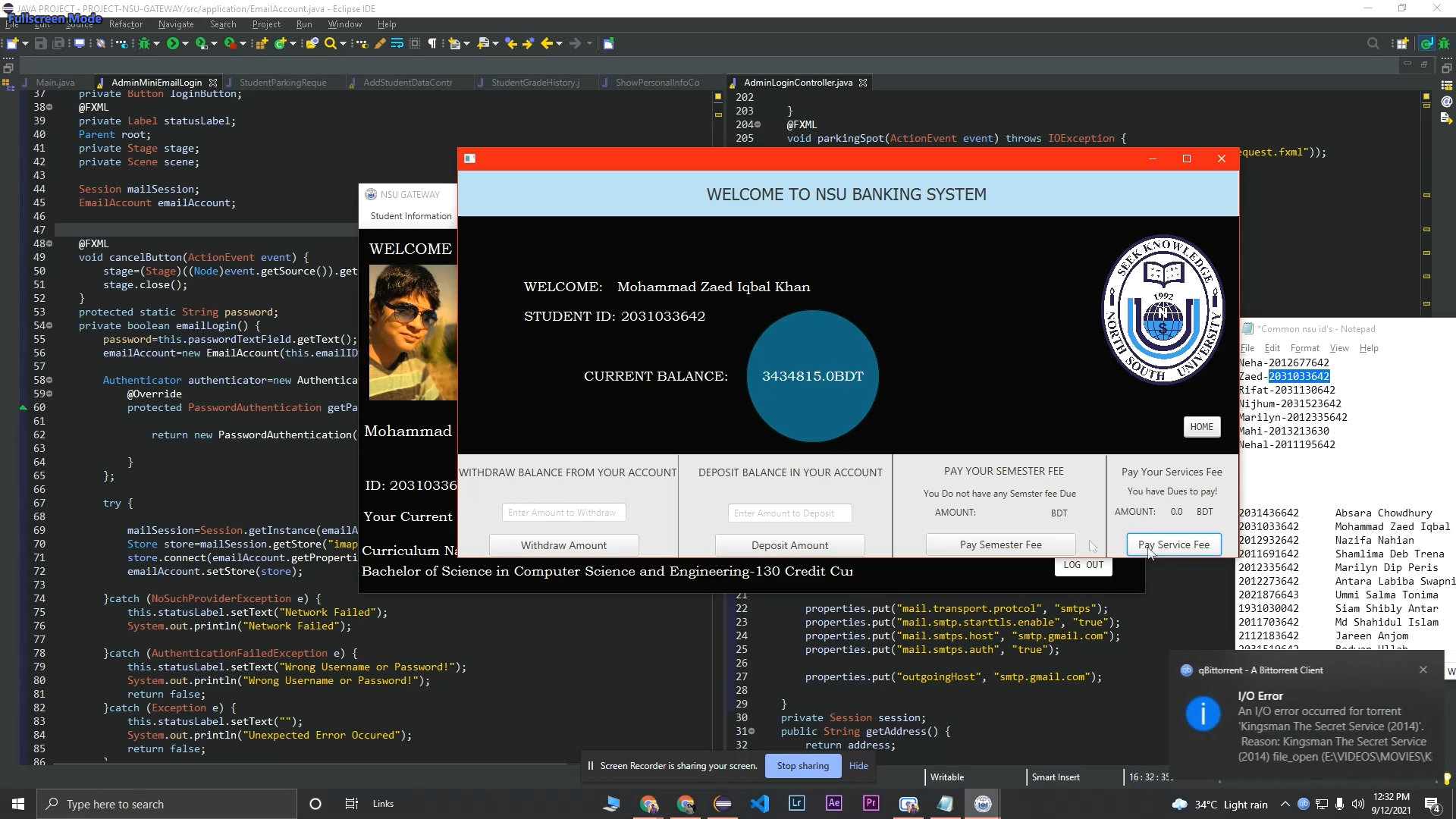 GitHub - FarhanTahmid/PROJECT-NSU-GATEWAY: 1st year 3rd semester CSE ...