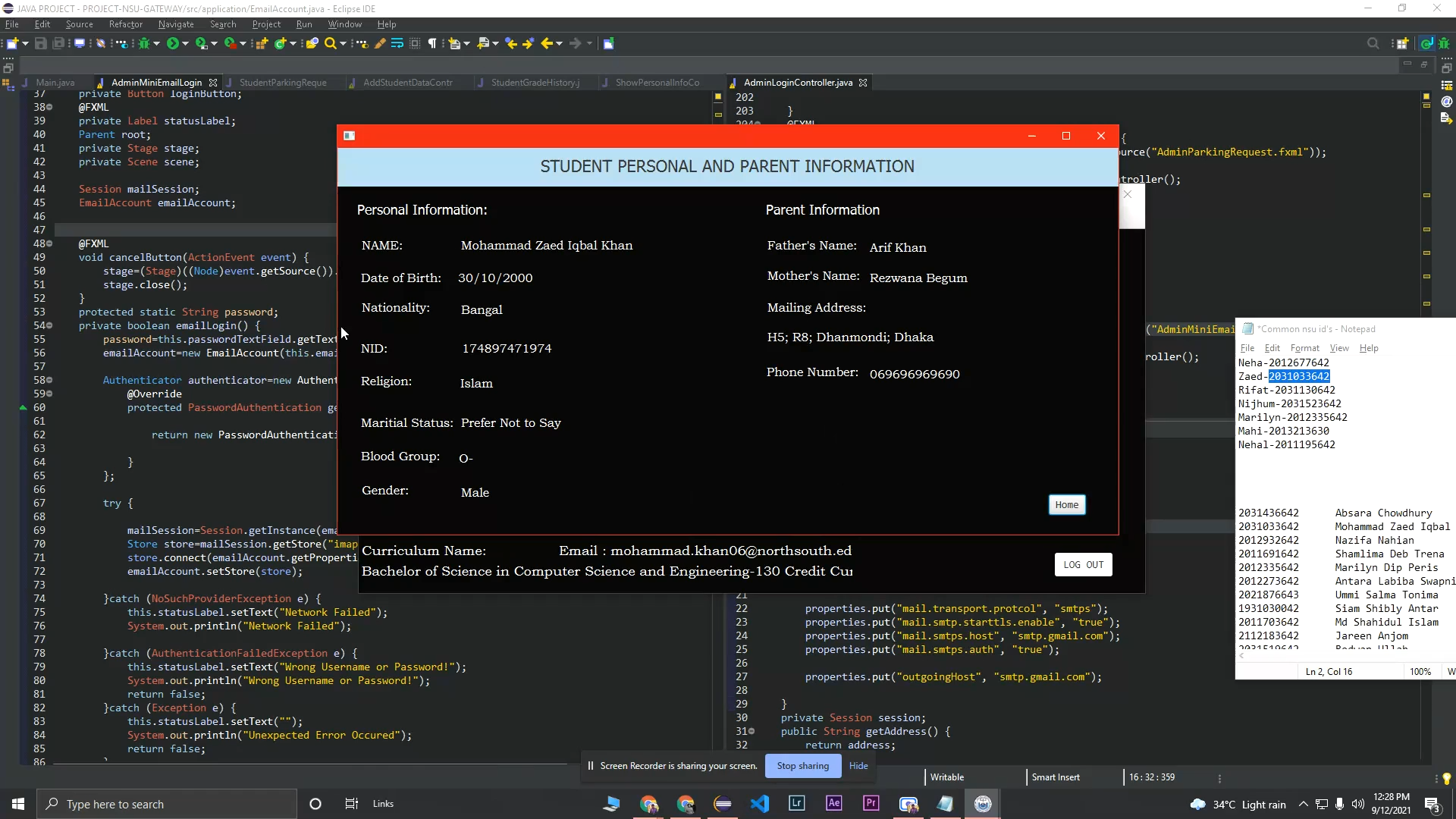 GitHub - FarhanTahmid/PROJECT-NSU-GATEWAY: 1st year 3rd semester CSE-225 course Project