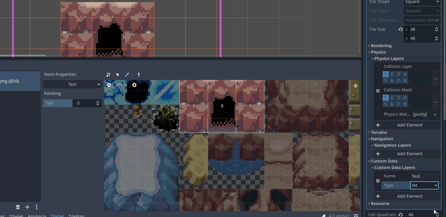 (4.0) New Tileset editor don't update custom_data layer type · Issue ...