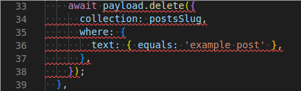 Bulk delete using Local API causes TypeScript error · Issue #2442 · payloadcms/payload · GitHub