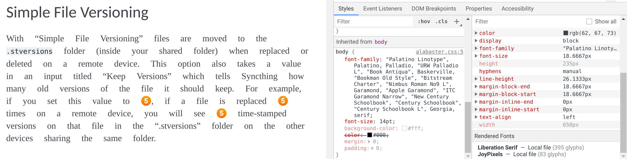 "Bitstream Charter" font causes issues with JoyPixels on Chrome · Issue #565 · syncthing/docs ...