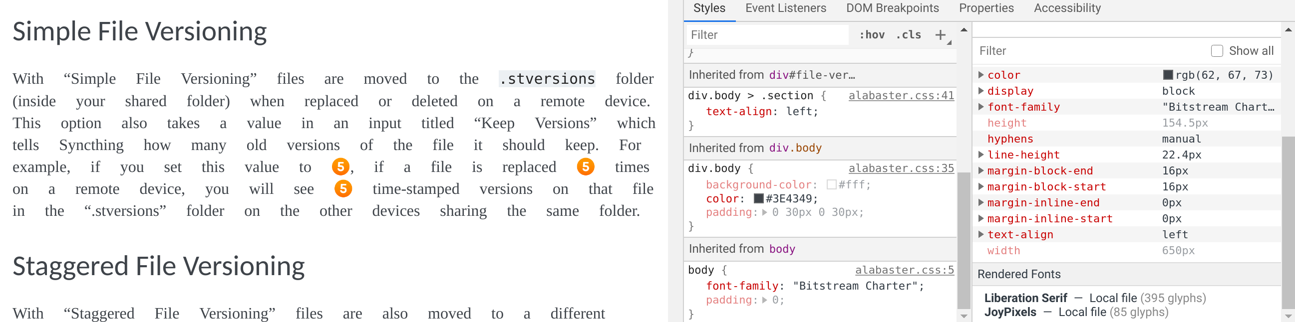 "Bitstream Charter" font causes issues with JoyPixels on Chrome · Issue #565 · syncthing/docs ...