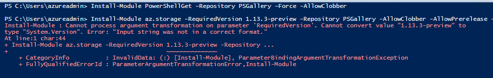 Error While Running Adls Gen2 Commands In Powershell · Issue 11450