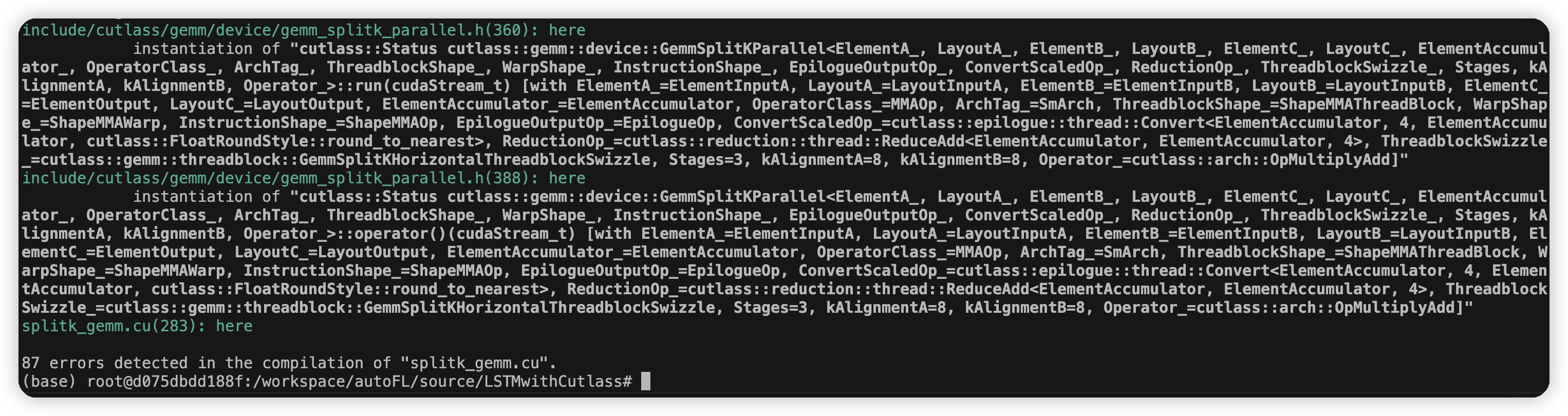 [QST]how to use "examples/06_splitK_gemm" on A100 correctly? · Issue #1141 · NVIDIA/cutlass · GitHub