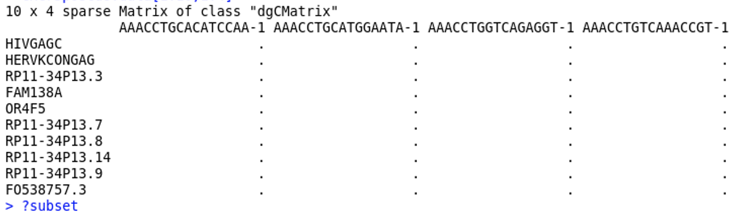 How to subset() Seurat object by donor ID barcodes? · Issue #3956 · satijalab/seurat · GitHub