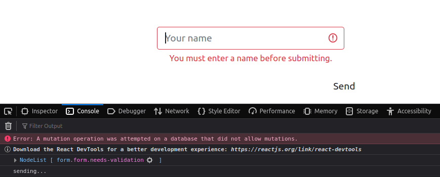 Form validations are not working in react! · Issue #36746 · twbs ...