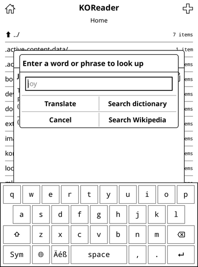 Multi-search input dialog · Issue #7511 · koreader/koreader · GitHub