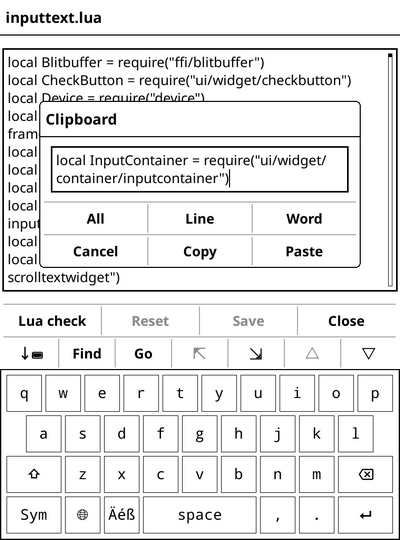 Inputtext Approach To The Clipboard · Issue 7715 · Koreaderkoreader · Github