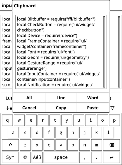 Inputtext Approach To The Clipboard · Issue 7715 · Koreaderkoreader · Github