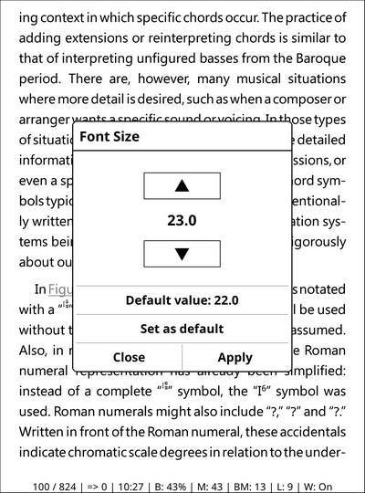 FR: "Recall User Default" button needed in all user setting menus ...