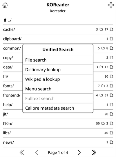Fr Unified Search Selector · Issue 11054 · Koreaderkoreader · Github 