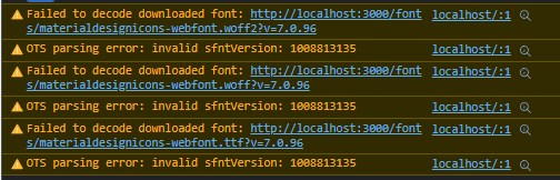 Failed to decode downloaded font · Issue #6731 · Templarian/MaterialDesign · GitHub