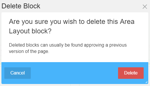 When Deleting A Layout The Message Are You Sure You Wish To Delete