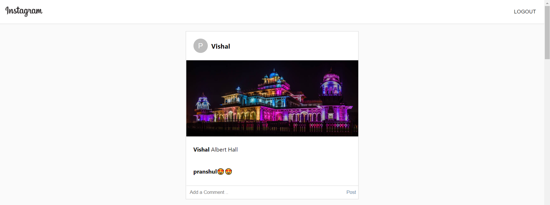 GitHub - Pranshul200/Instagram-clone