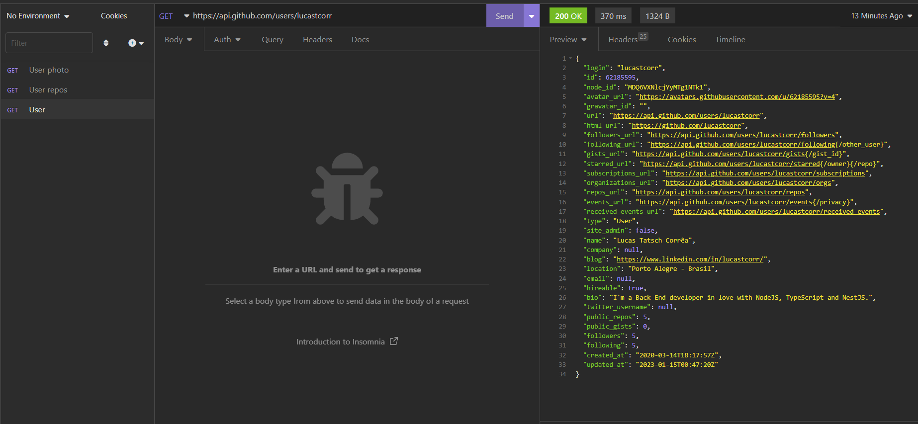 GitHub - lucastcorr/consuming-github-api