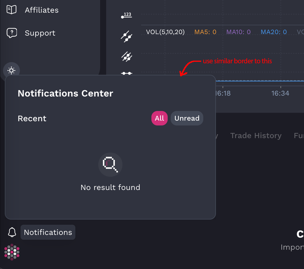 Minor Ui Suggestion Profile Popup In Bottom Right Corner Needs A Border · Issue 208 · Polkadex