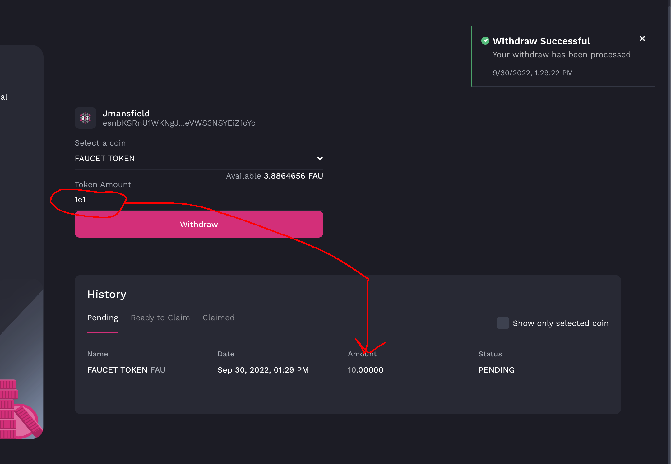 Orderbook withdraw form accepted "1e1" as value · Issue #317 · Polkadex ...