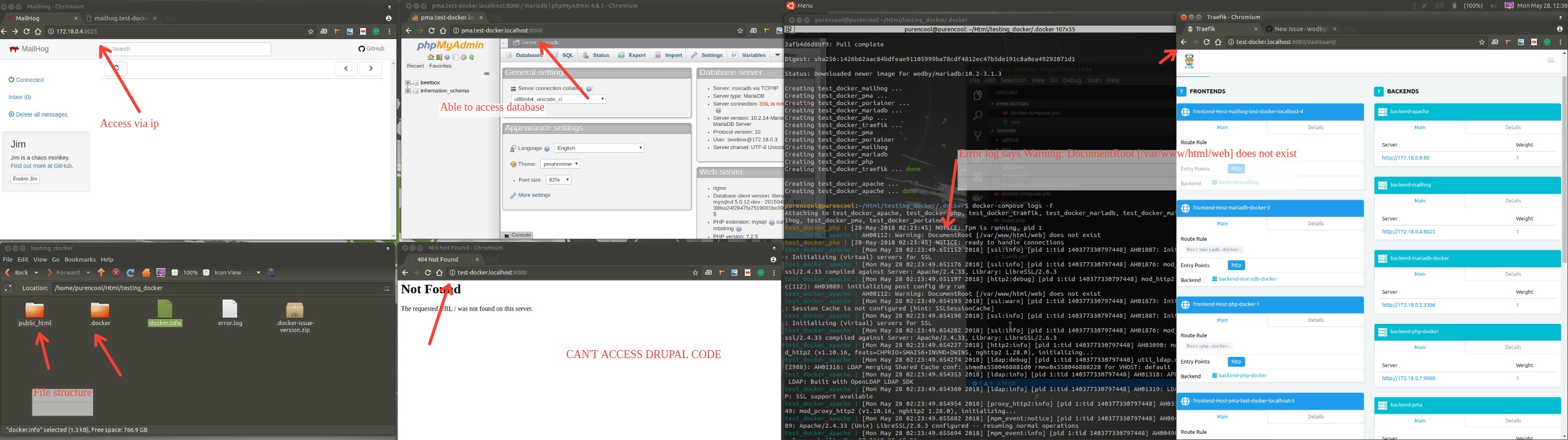 The only thing it won't see is the Drupal code base · Issue #298 · wodby/docker4drupal · GitHub