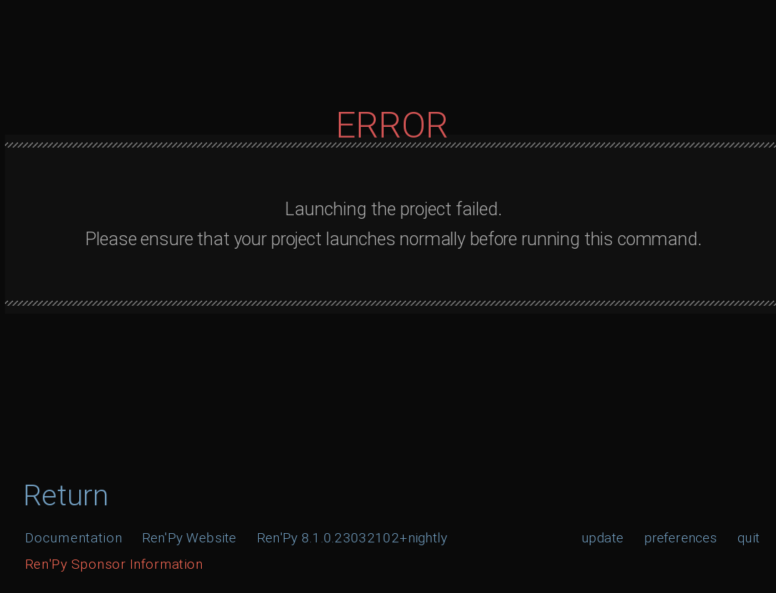 Launcher Fails To Create New Projects · Issue 4463 · Renpyrenpy · Github