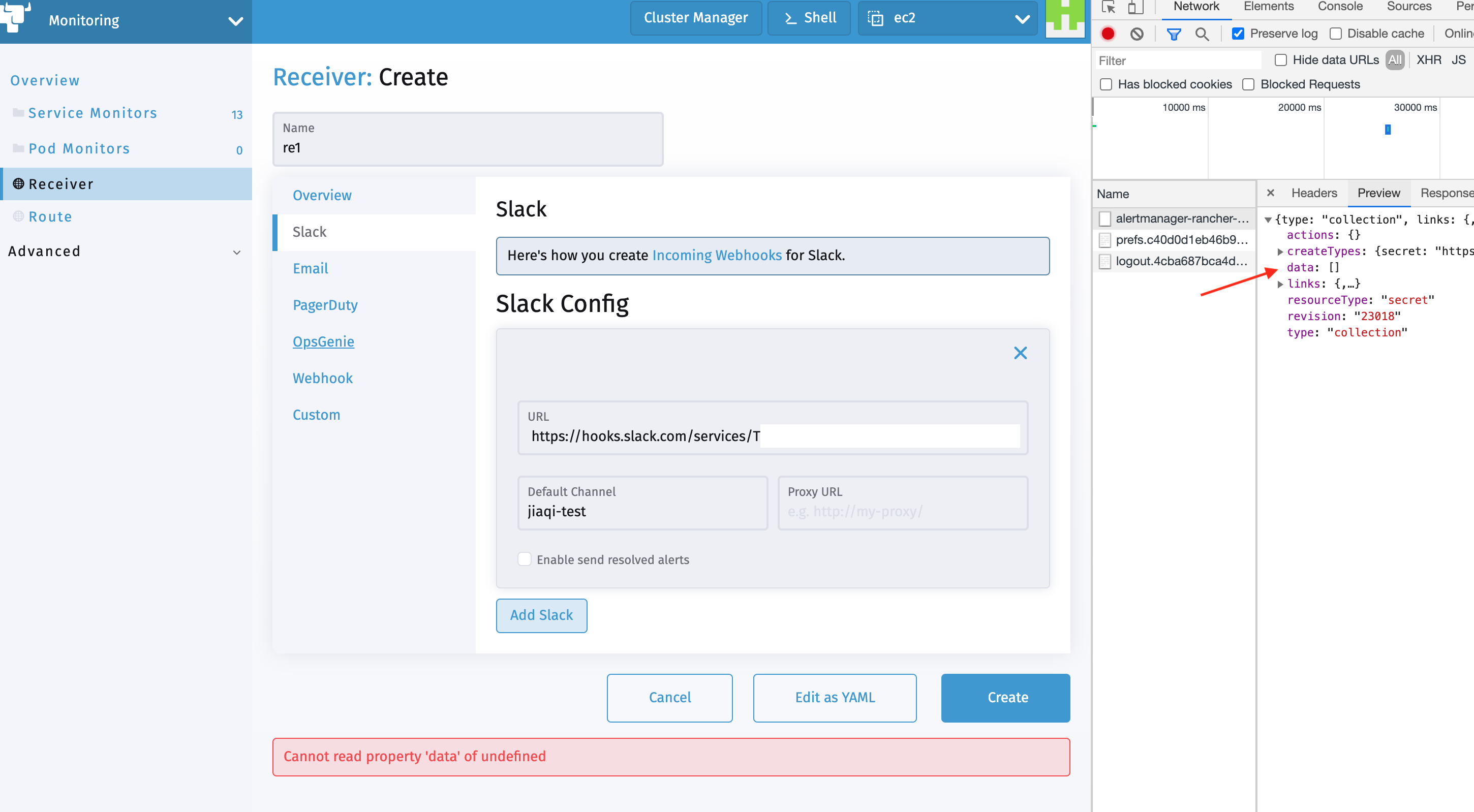 [Monitoring V2 UI] Slack Receiver should default to using Rancher text · Issue #1805 · rancher ...