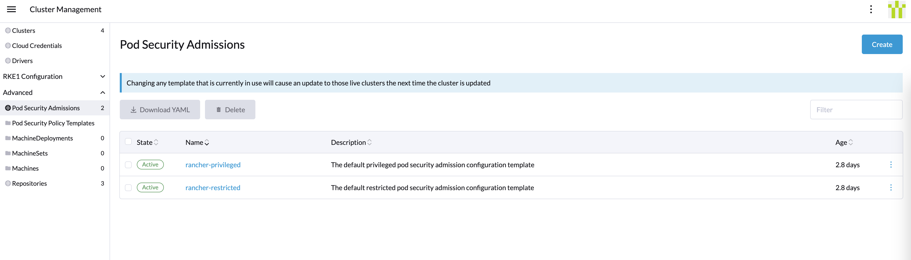 Add instructions for how to use PSACT as the replacement of PSA · Issue #462 · rancher/rancher ...