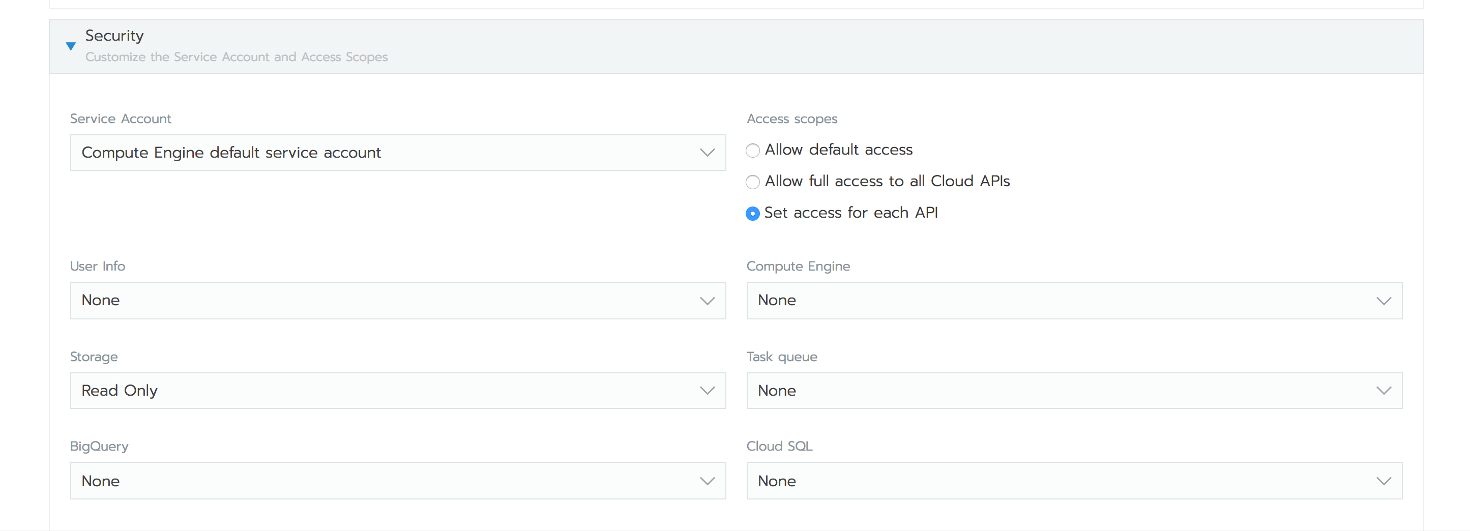 Gke Cannot Provision A Gke Cluster With Custom Access Scope · Issue 18226 · Rancherrancher