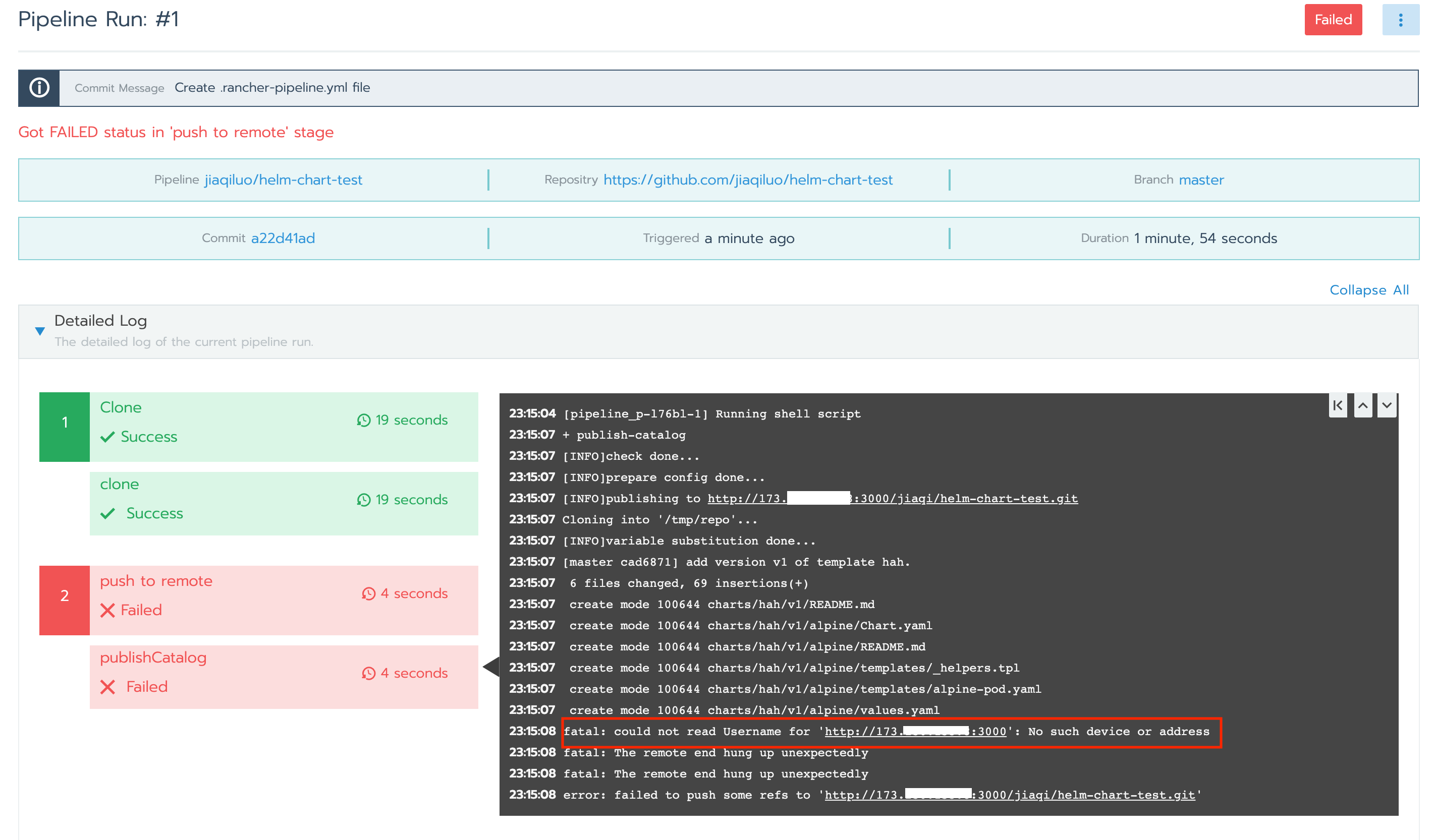 pipeline Step Publish Catalog Template "GITURL" will fail to build using ip:port · Issue #20563 ...