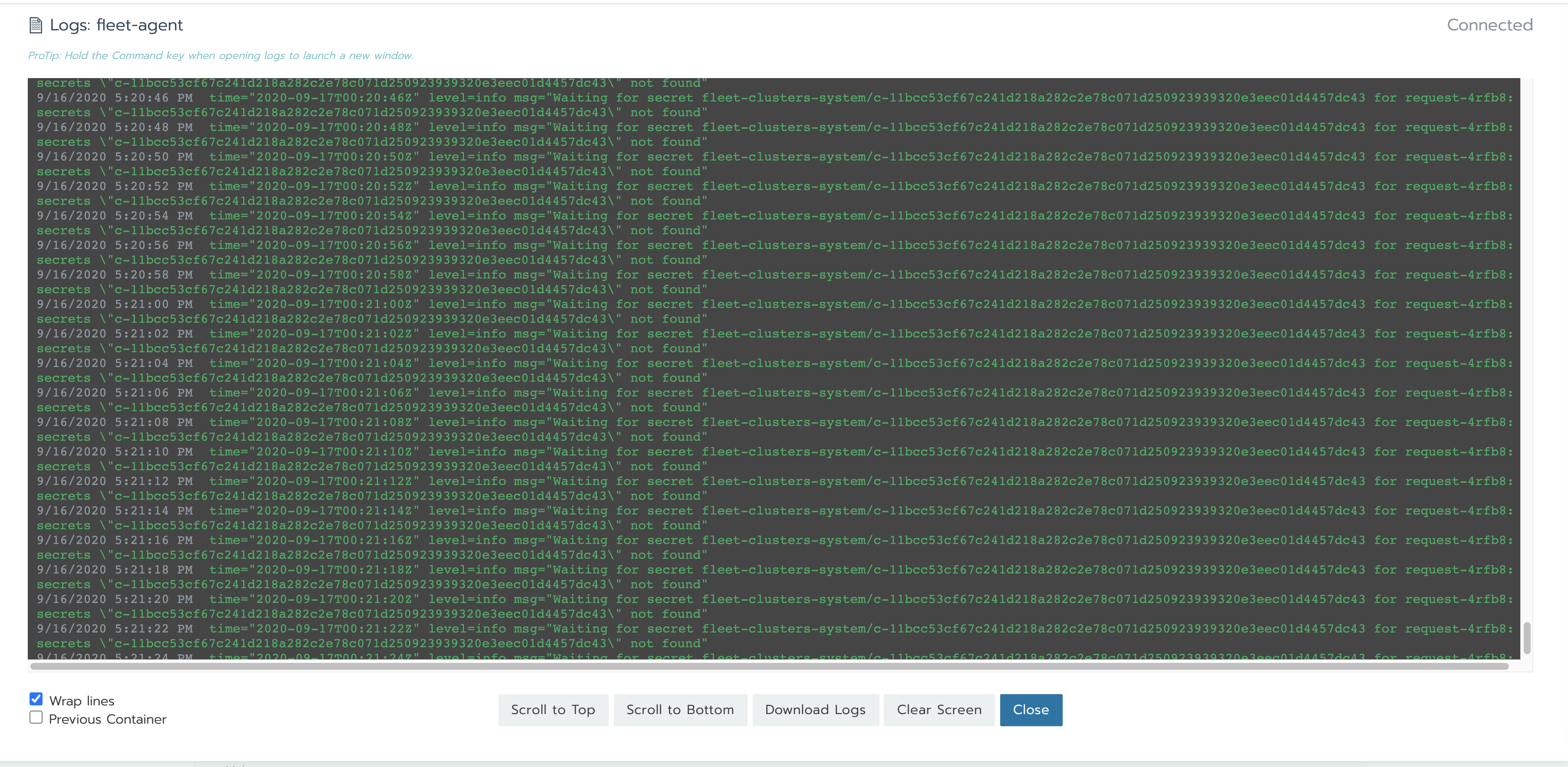 fleet-agent cannot find secret in local cluster in Rancher single-install setup · Issue #83 ...