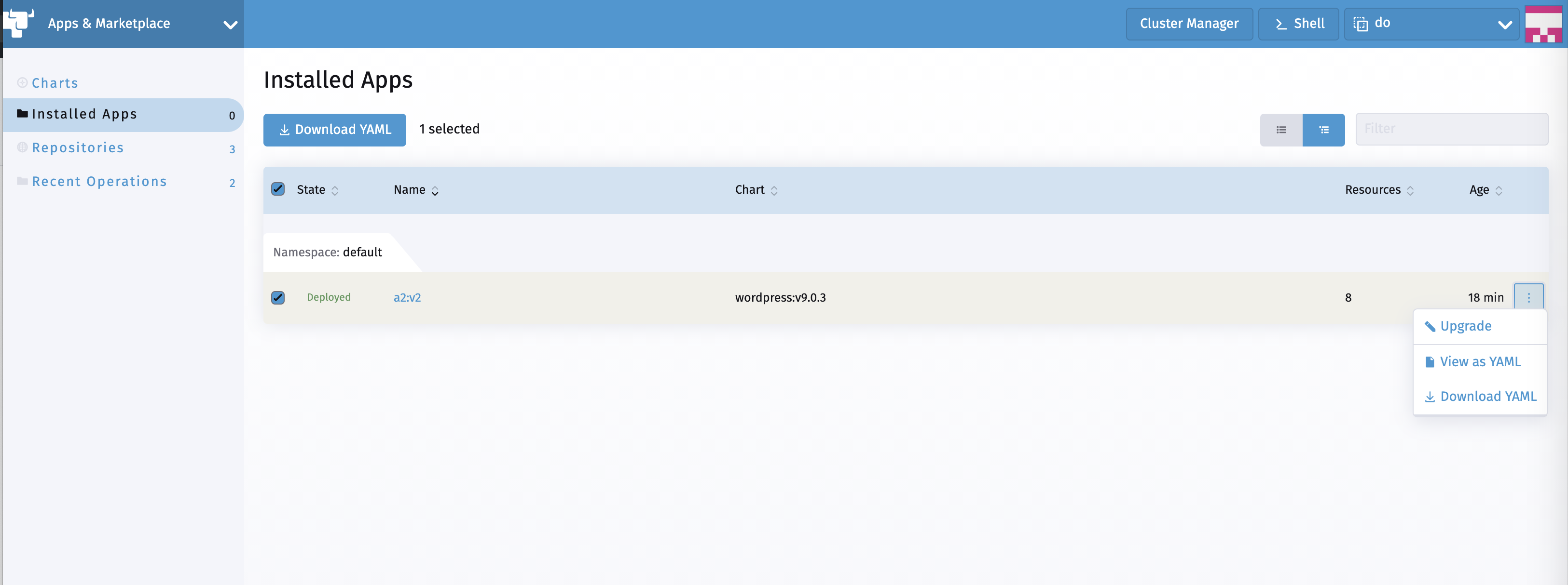 App - cluster member/ project owner/ project member does not have ...