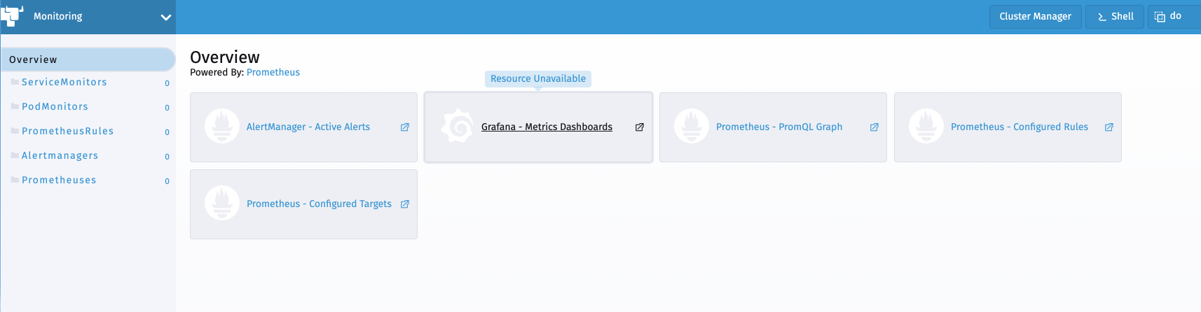 [Monitoring / Alerting V2 UI] Feature Overview Page · Issue #1064 · rancher/dashboard · GitHub