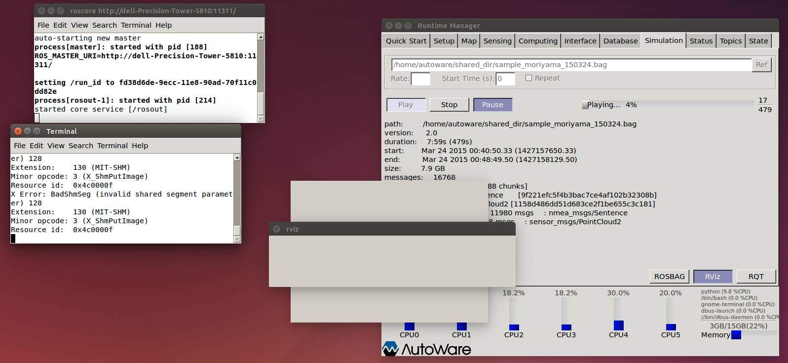 RViz window can't display when running demo, please help · Issue #256 ...