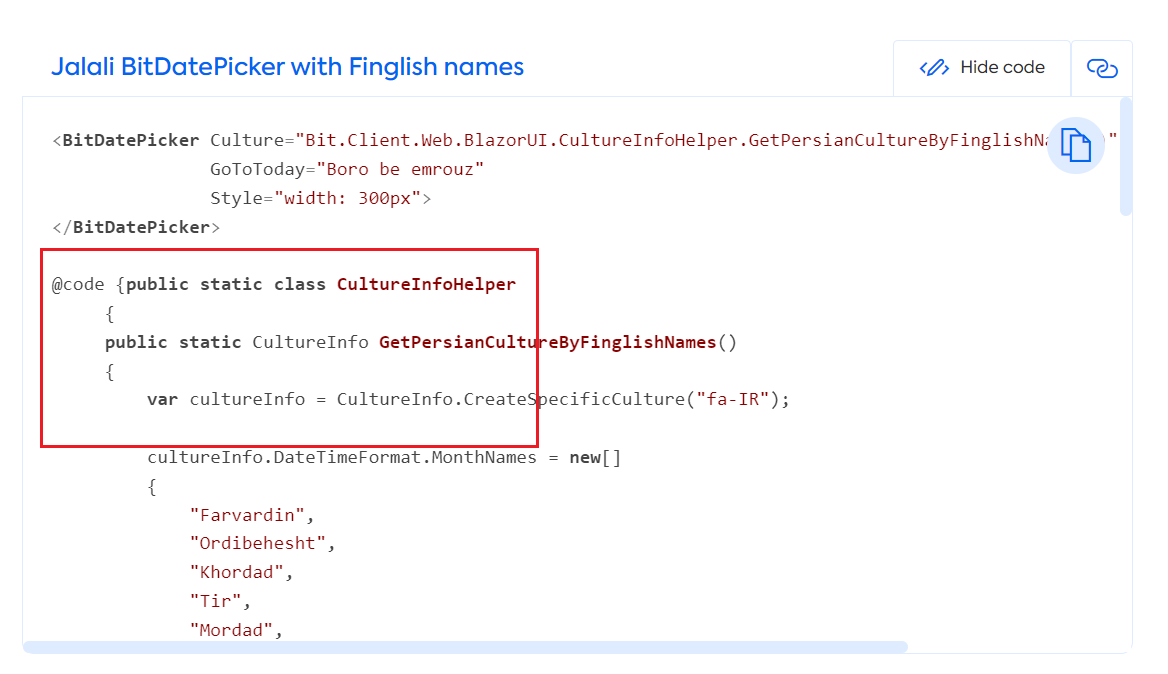 Incorrect code formatting issue on the `BitDatePicker` demo page · Issue #2239 · bitfoundation ...