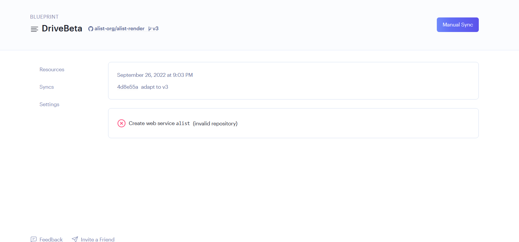 关于V3版本无法部署至Render的相关问题 · Issue #1871 · AlistGo/alist · GitHub