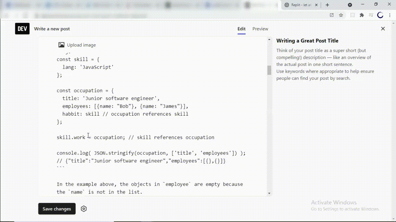 Unexpected extra quotation mark on property key · Issue #13075 · forem/forem · GitHub