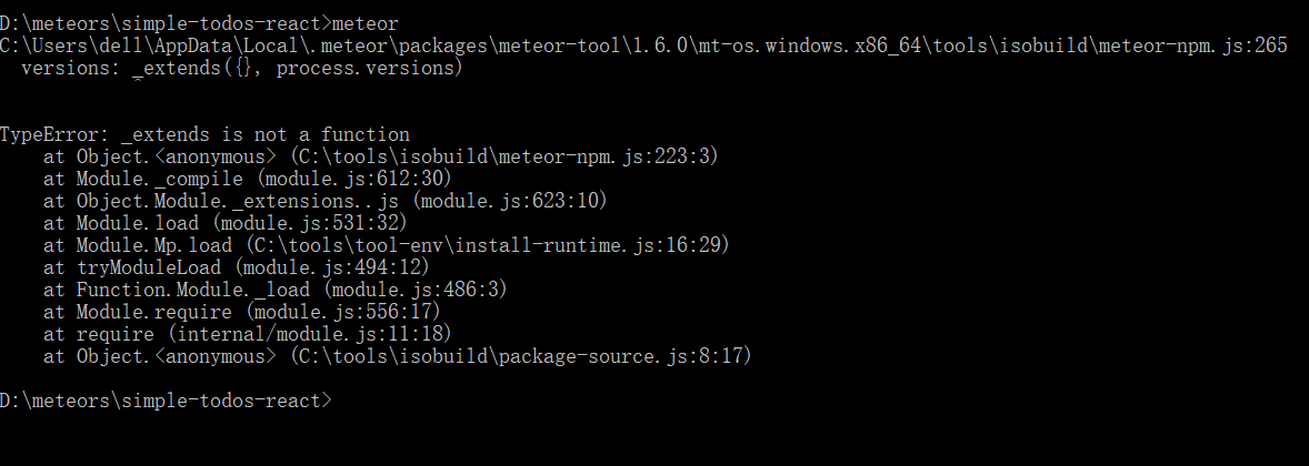 Typeerror Extends Is Not A Function · Issue 85 · Meteorsimple Todos React · Github
