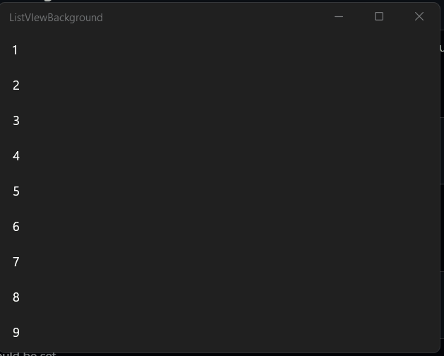 Change `ListViewItem.BackGround` in code doesn't take effect until pointer over · Issue #6635 ...