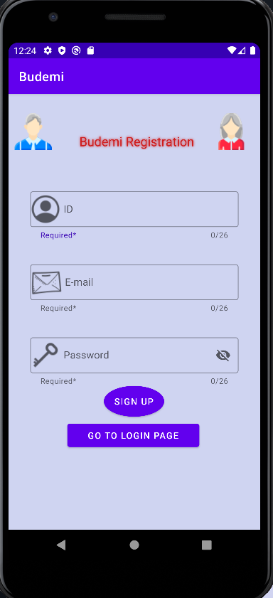 Final design of sign-up page for Android · Issue #360 · bounswe/bounswe2022group1 · GitHub