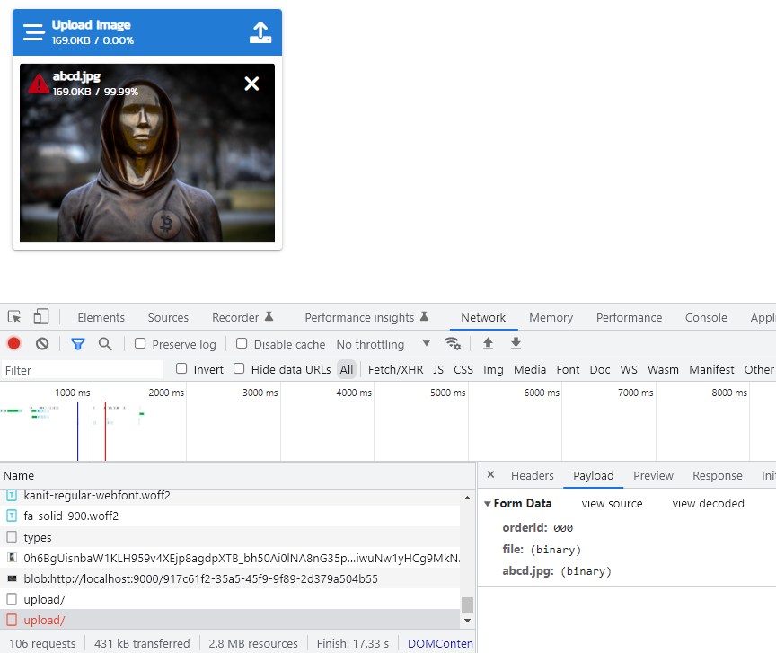 I'd like to add form-fields api of QUploader without file_name.file_type in Form Data ...