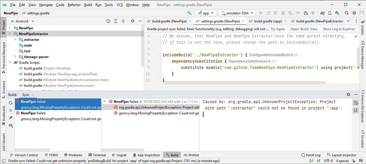 Clone > RUN NewPipe in Android Studio · Issue #9199 · TeamNewPipe/NewPipe · GitHub