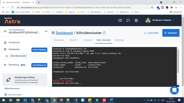 [HW] SHUBHAM PRAKASH · Issue #113 · datastaxdevs/workshop-intro-to-cassandra · GitHub