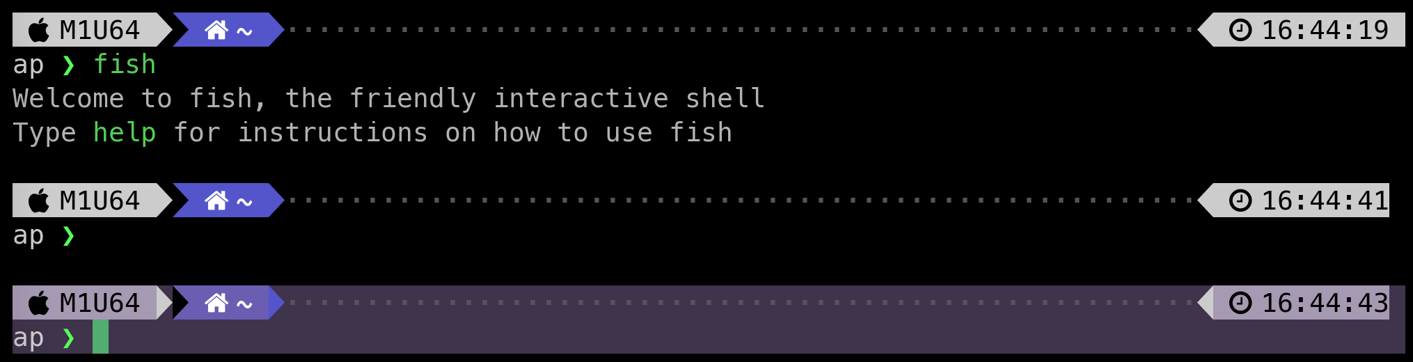 wrong color of last char of starship-prompt when using fish-shell ...