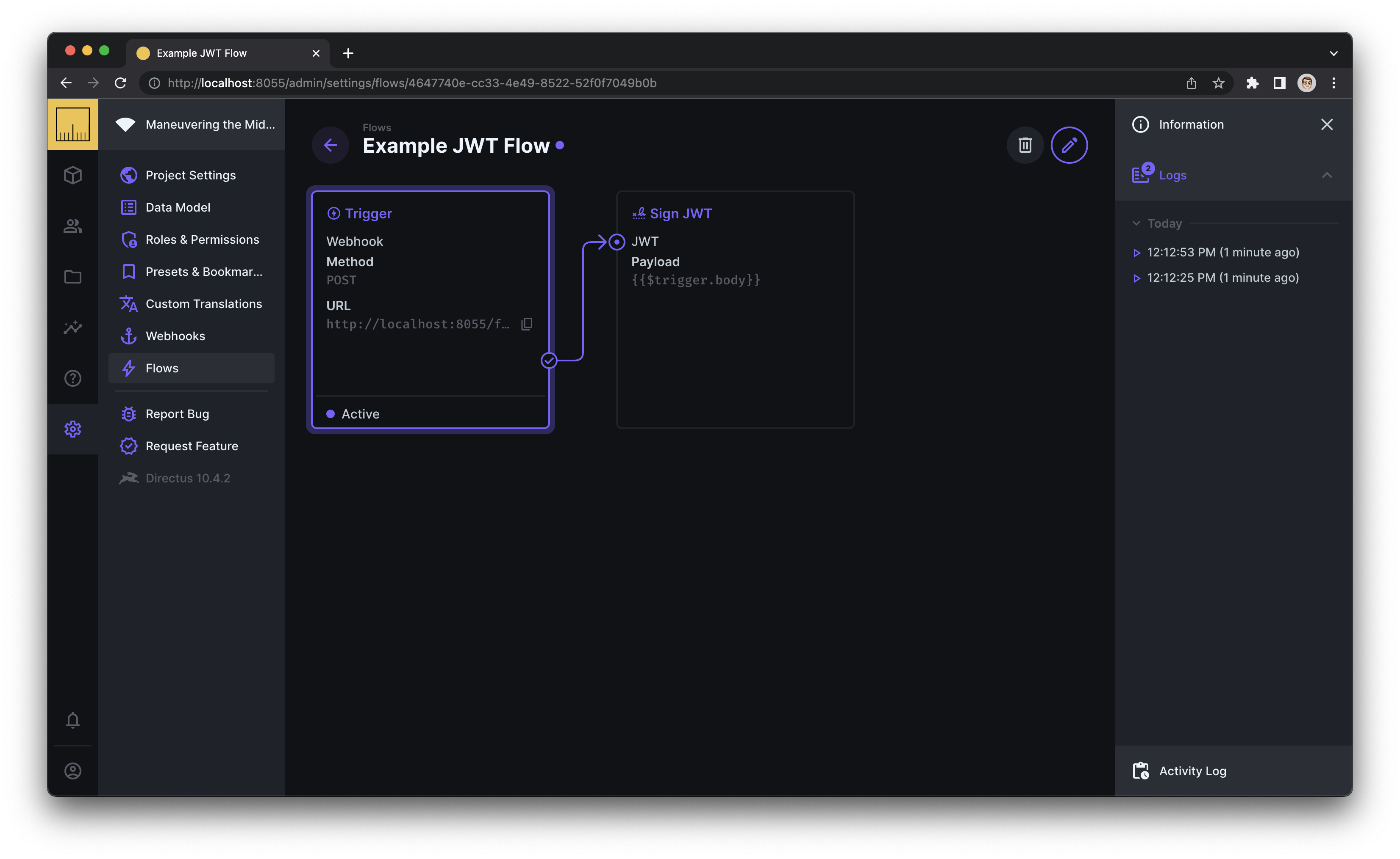 GitHub - programmarchy/directus-extension-jwt-sign: A Directus extension that defines a flow ...