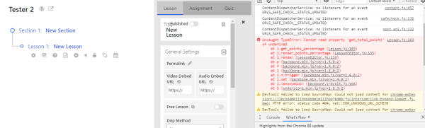 Course Builder error · Issue #1508 · gocodebox/lifterlms · GitHub